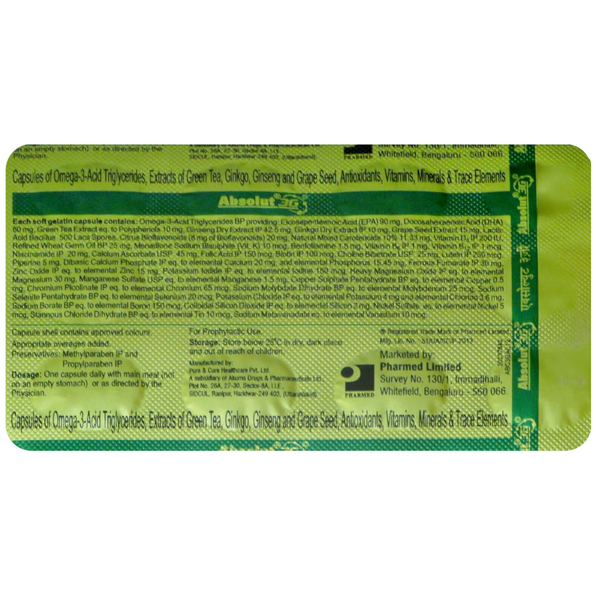 Absolut 3G Capsule 10's | Uses, Side Effects, Price | Apollo Pharmacy