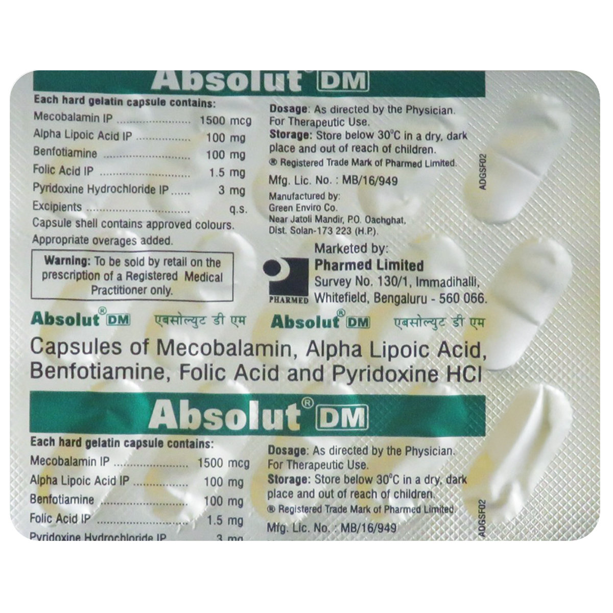 Buy Absolut DM Capsule | 19 Minutes Delivery | Apollo Pharmacy