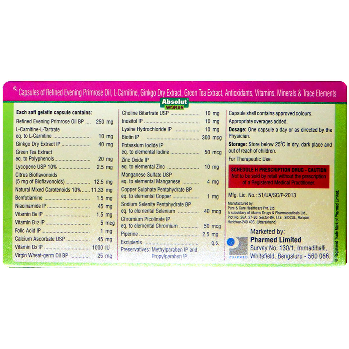 Absolut Woman Capsule 10's | Uses, Side Effects, Price | Apollo Pharmacy