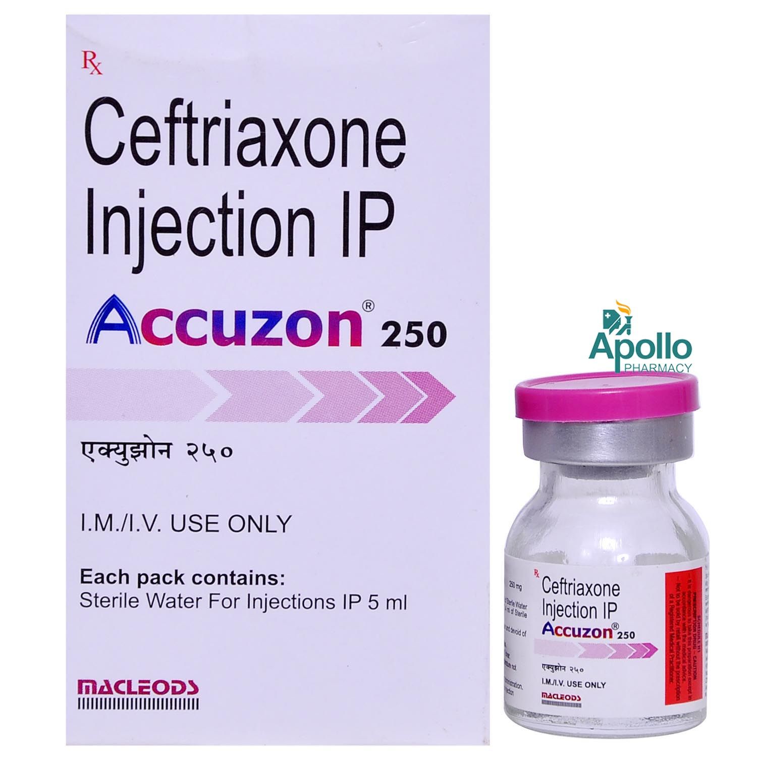 ACCUZON 250MG INJECTION Price, Uses, Side Effects, Composition - Apollo ...