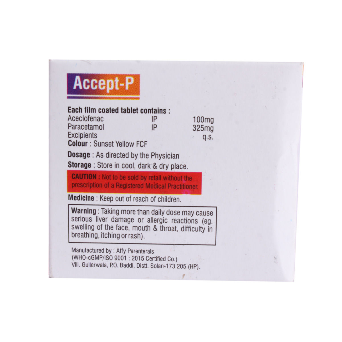 Accept P Tablet 10's Price, Uses, Side Effects, Composition - Apollo ...