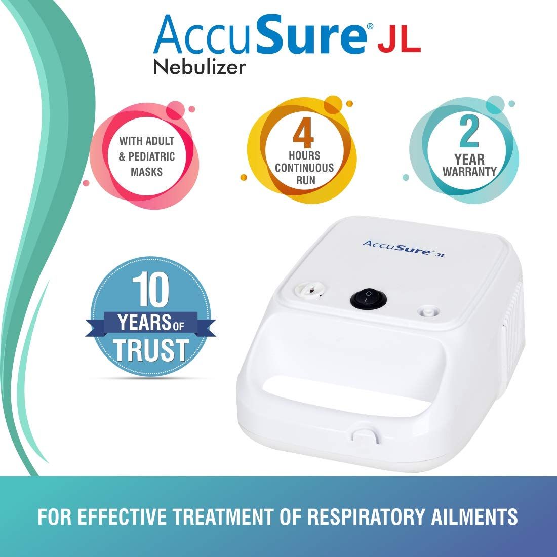Accusure JL Nebulizer Device, 1 Count Price, Uses, Side Effects ...