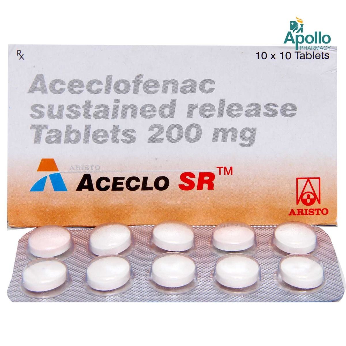 Aceclo SR Tablet 10's Price, Uses, Side Effects, Composition - Apollo ...