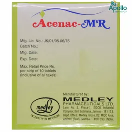 Acenac-MR Tablet | Uses, Side Effects, Price | Apollo Pharmacy