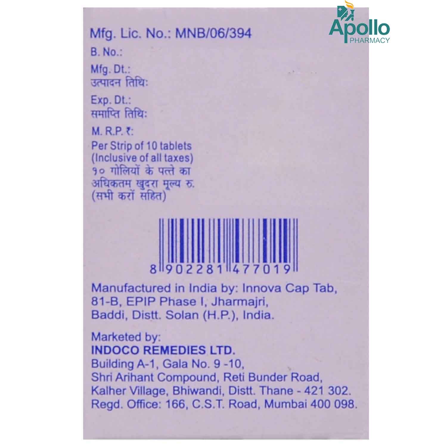 Acecloren-P Tablet 10's Price, Uses, Side Effects, Composition - Apollo ...