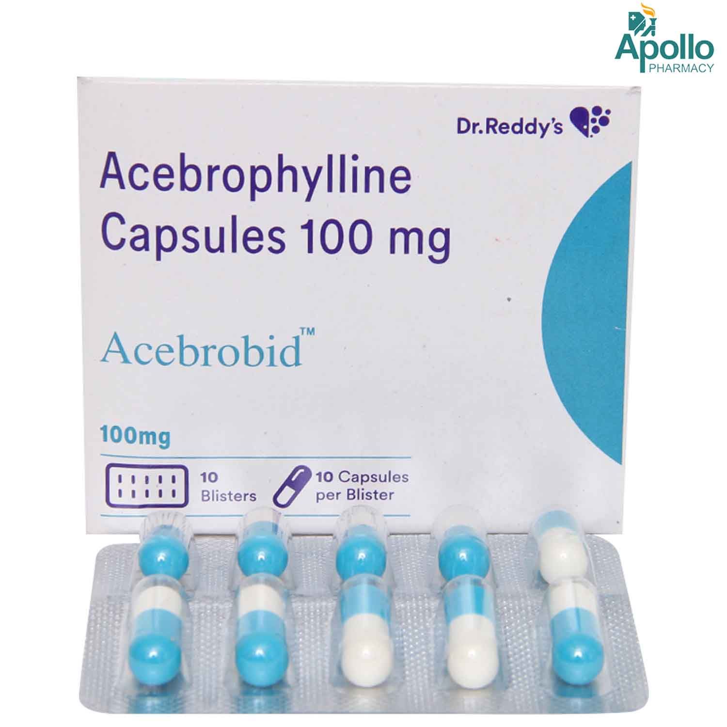 Acebrobid 100 mg Capsule 10's Price, Uses, Side Effects, Composition ...