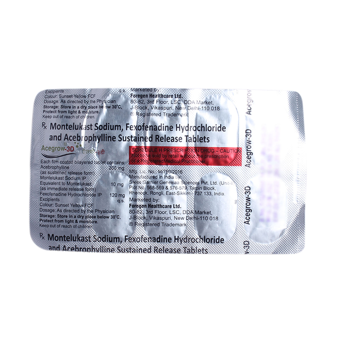 Acegrow-3D Tablet 10's Price, Uses, Side Effects, Composition - Apollo ...