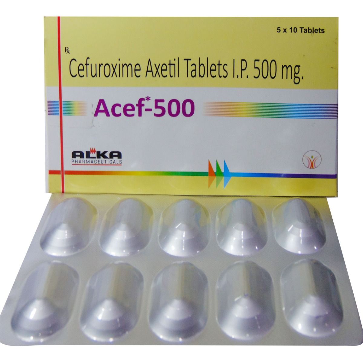 Acef-500 Tablet 10's Price, Uses, Side Effects, Composition - Apollo ...