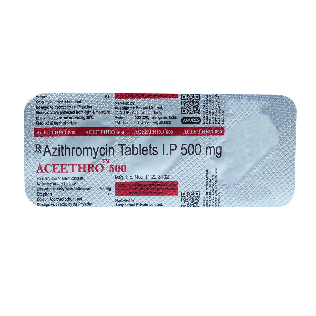 Aceethro 500 Tablet 3's Price, Uses, Side Effects, Composition - Apollo ...