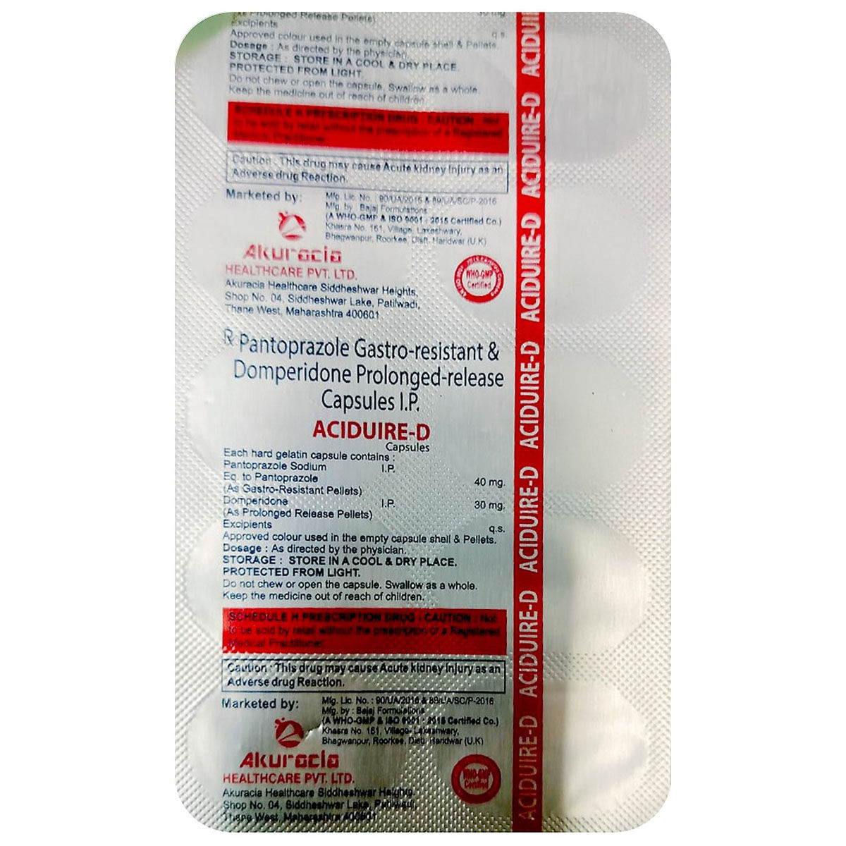 Aciduire-D Capsule 10's | Uses, Side Effects, Price | Apollo Pharmacy