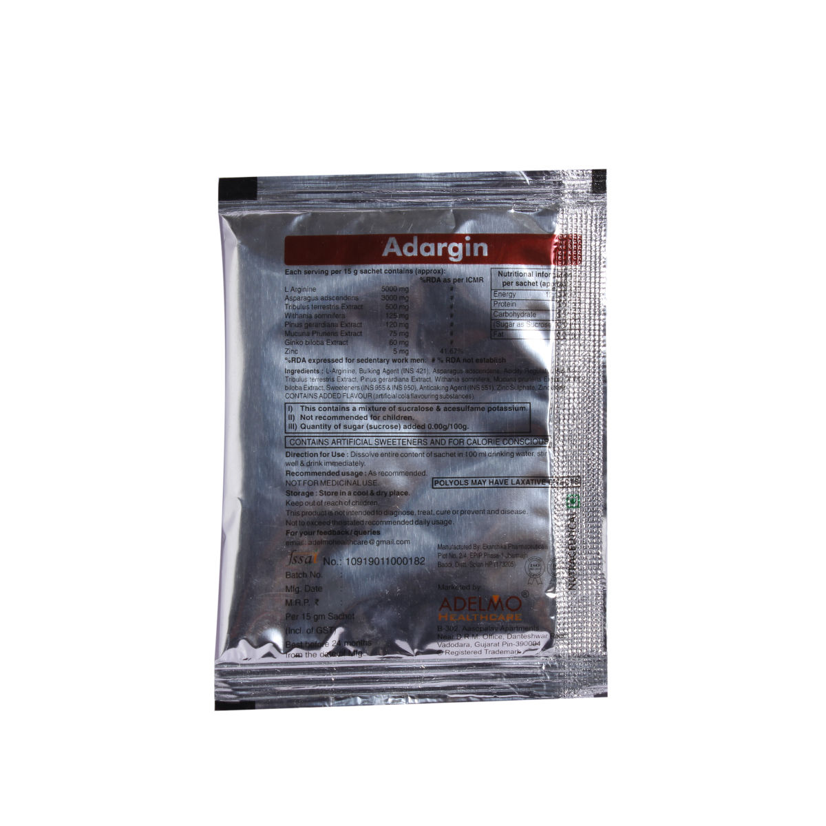 Adargin Sachet 15 gm Price, Uses, Side Effects, Composition - Apollo ...