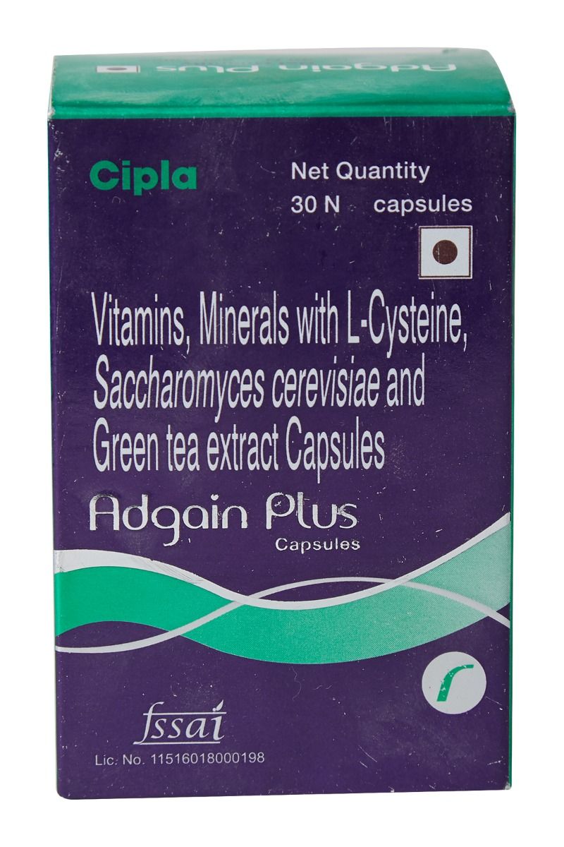 Adgain Plus Capsule 30's Price, Uses, Side Effects, Composition ...