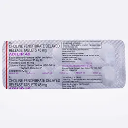 Adilip 45 Tablet | Uses, Side Effects, Price | Apollo Pharmacy