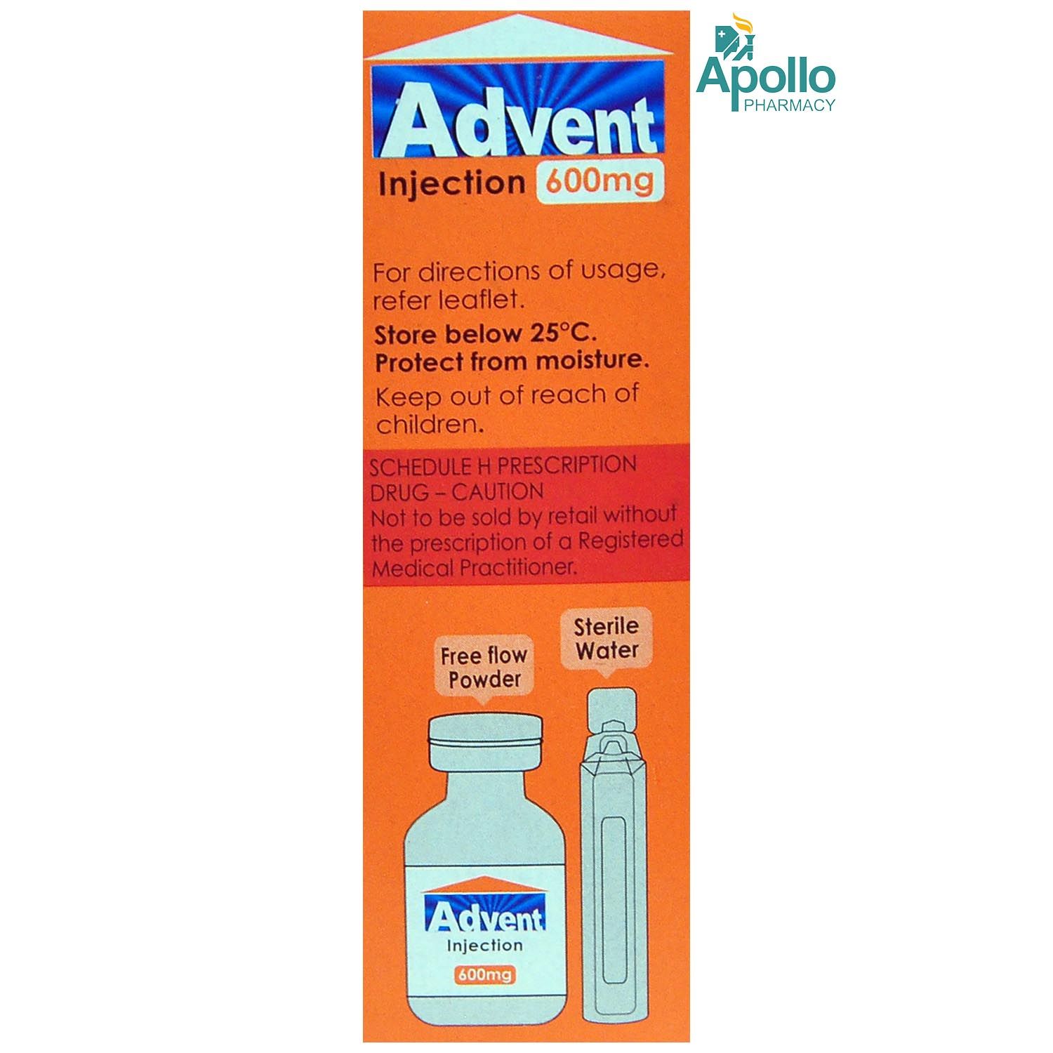 ADVENT 600MG INJECTION Price, Uses, Side Effects, Composition - Apollo ...