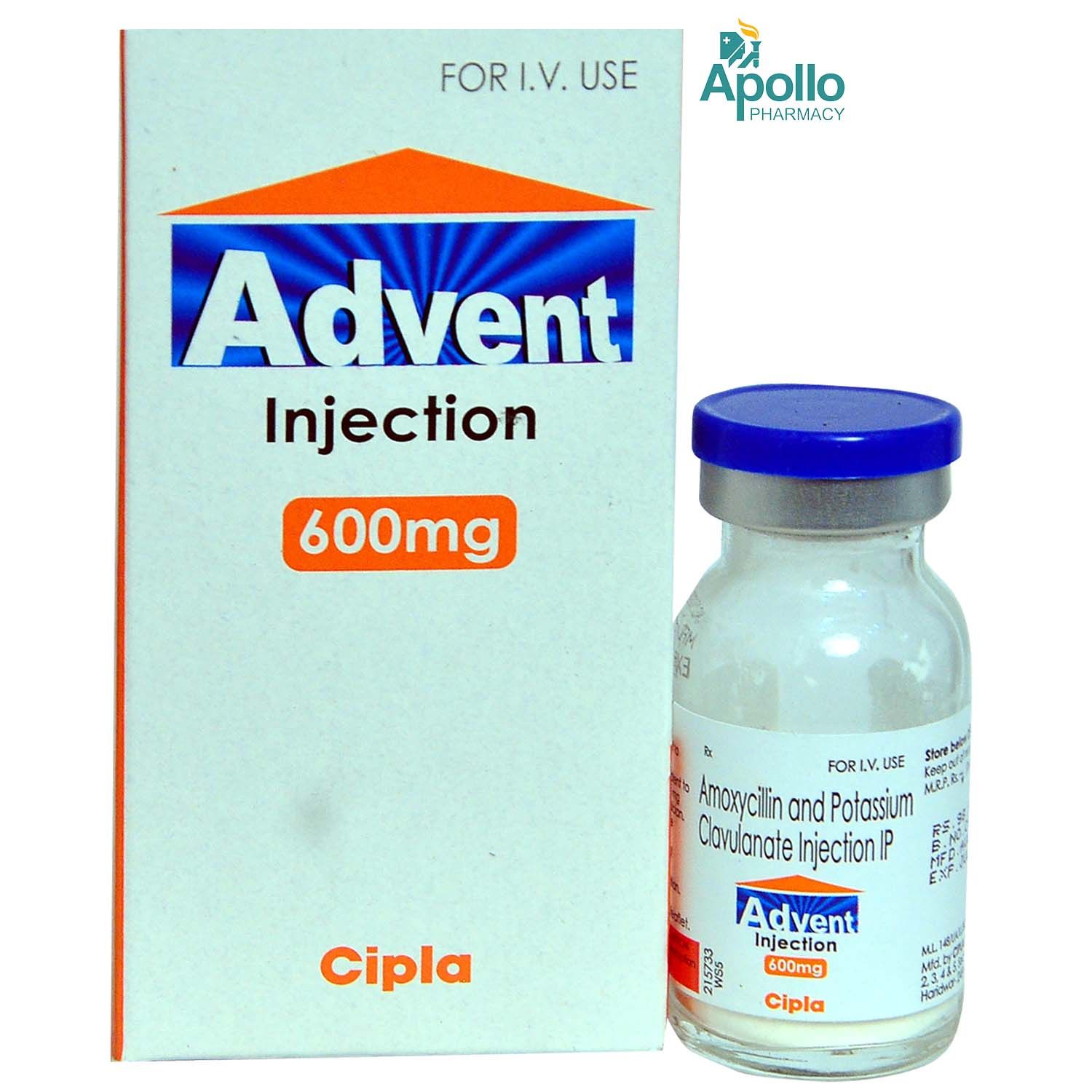 ADVENT 600MG INJECTION Price, Uses, Side Effects, Composition - Apollo ...