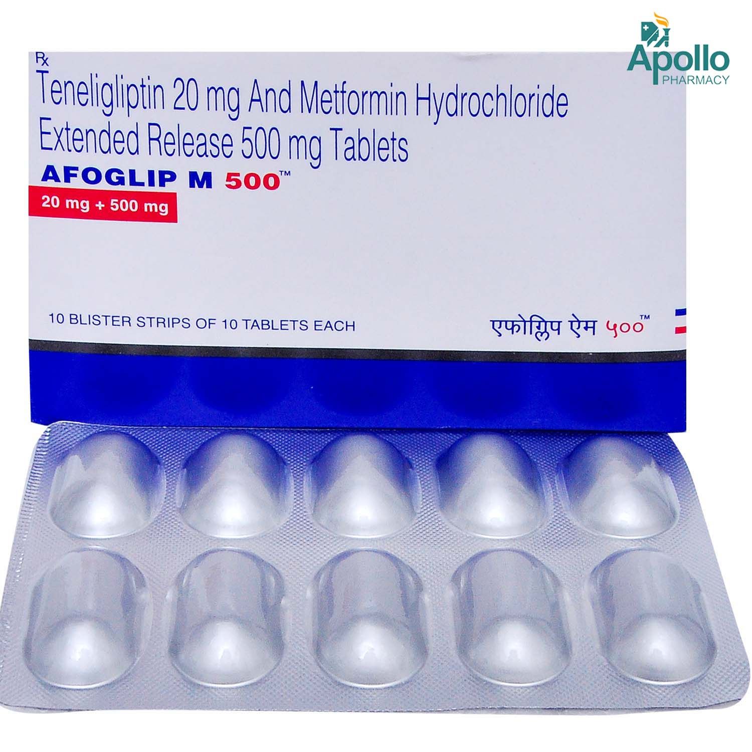 Afoglip M 500 Tablet 10's Price, Uses, Side Effects, Composition ...