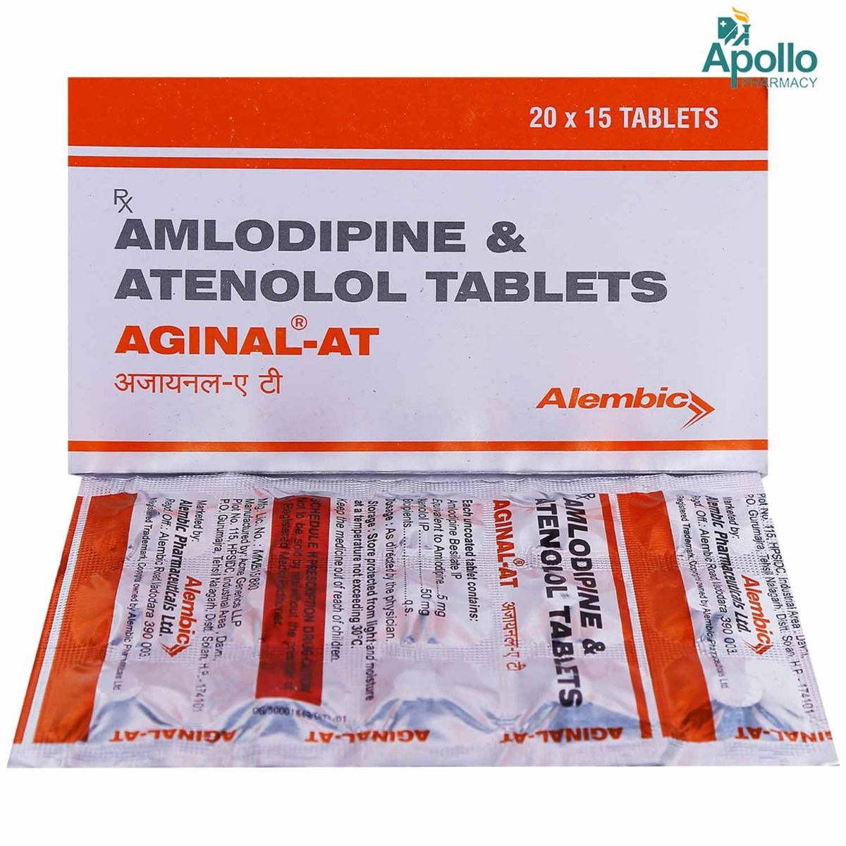 Aginal AT Tablet 15's Price, Uses, Side Effects, Composition - Apollo ...
