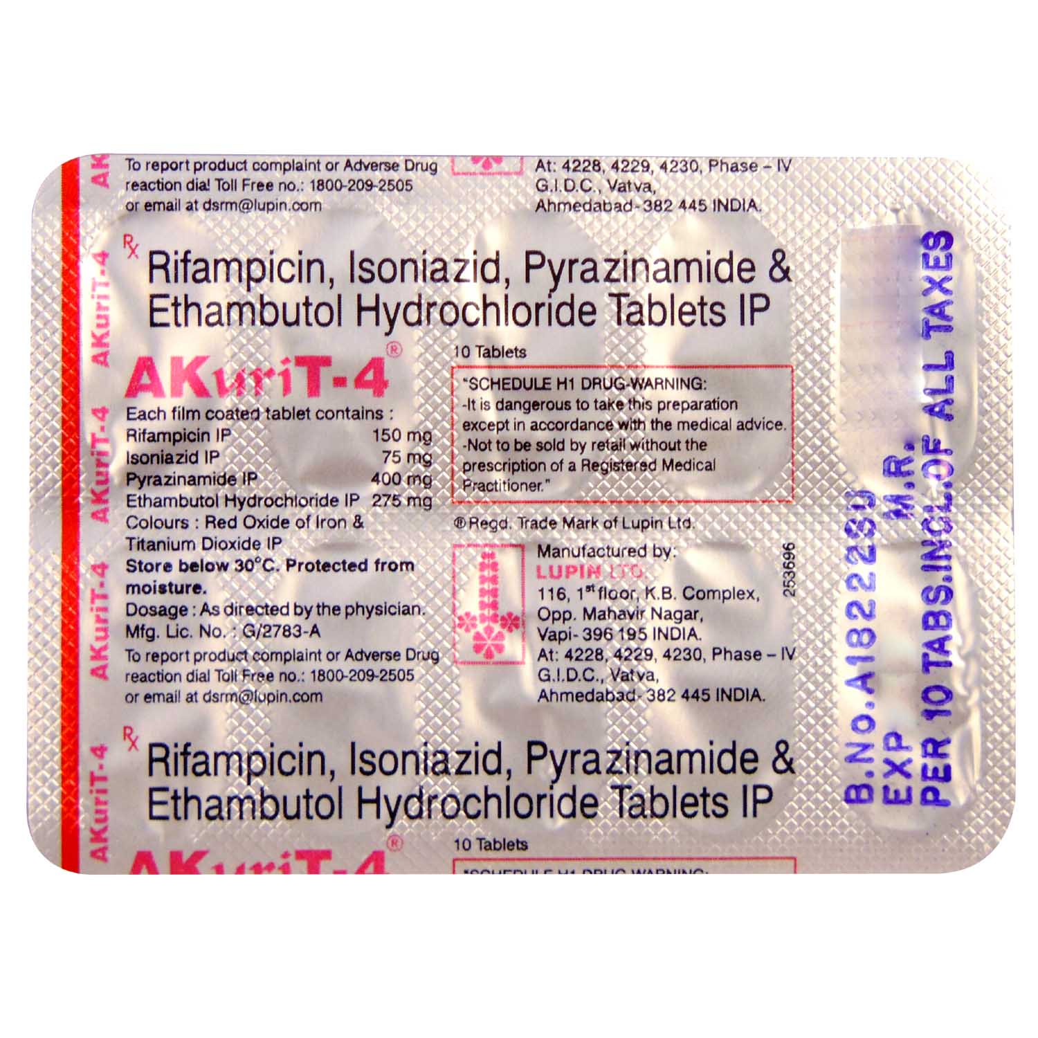 Akurit-4 Tablet 10's Price, Uses, Side Effects, Composition - Apollo ...