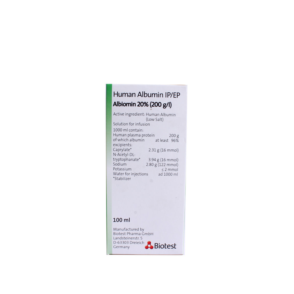 Albiomin 20% Injection 50Ml Price, Uses, Side Effects, Composition ...