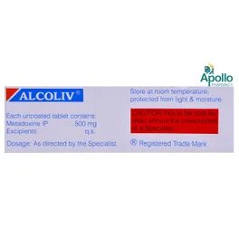 Alcoliv Tablet | Uses, Side Effects, Price | Apollo Pharmacy