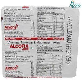 Alcofix Tablet | Uses, Side Effects, Price | Apollo Pharmacy