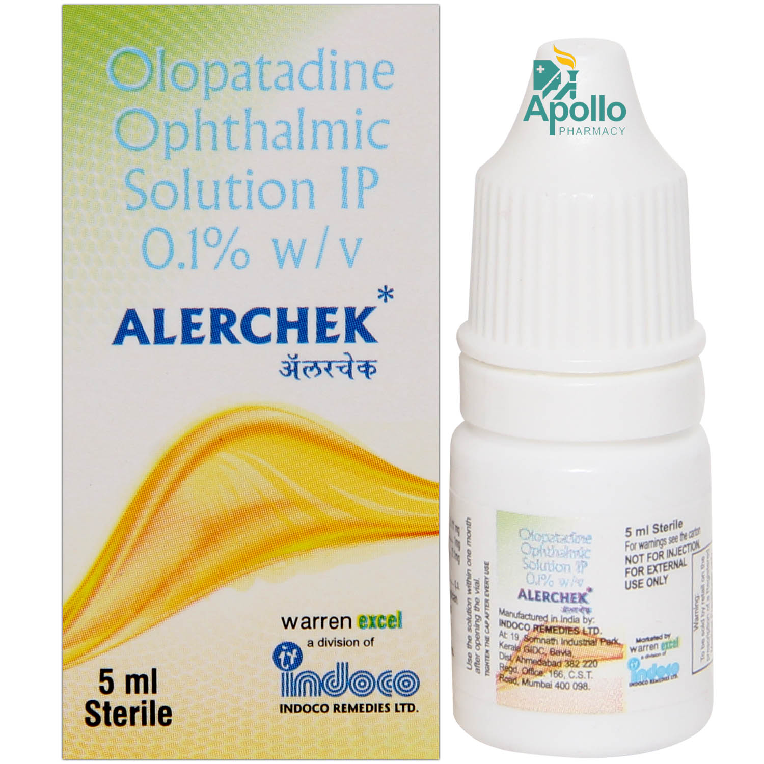 Alerchek Eye Drops 5 ml Price, Uses, Side Effects, Composition - Apollo ...