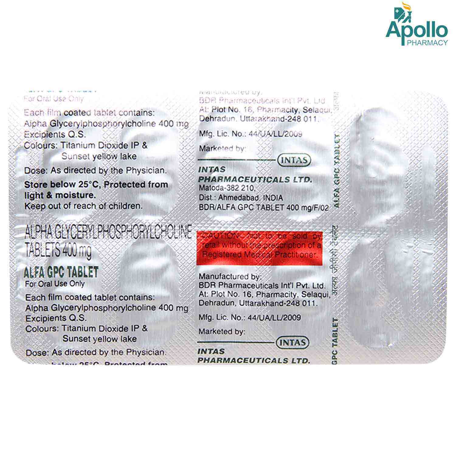 Alfa GPC Tablet | Uses, Side Effects, Price | Apollo Pharmacy