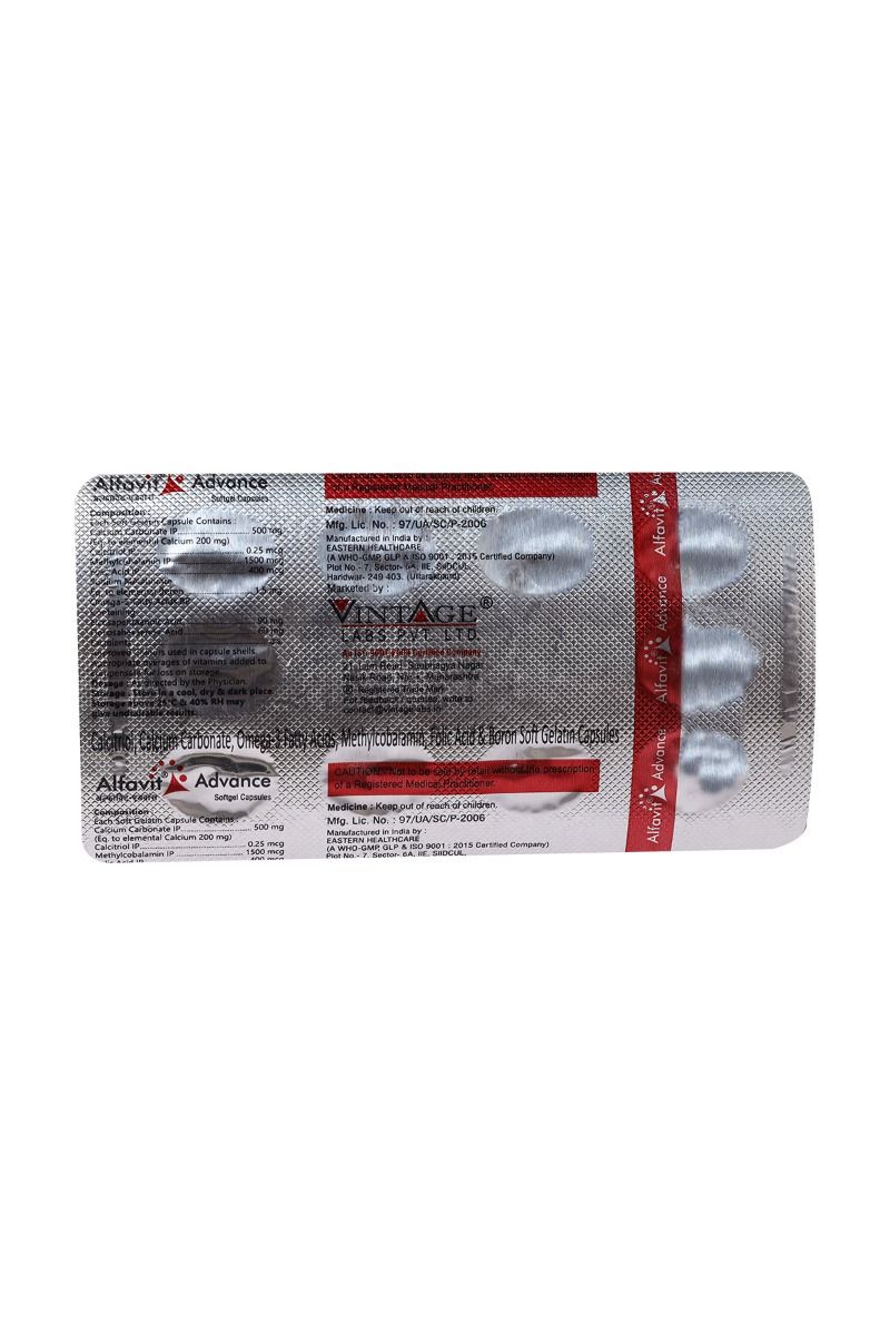 Alfavit Advance Capsule 10's Price, Uses, Side Effects, Composition ...