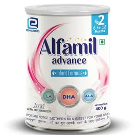 Buy Alfamil Advance Infant Formula Stage 2 Powder, 400 gm Tin | 19 ...