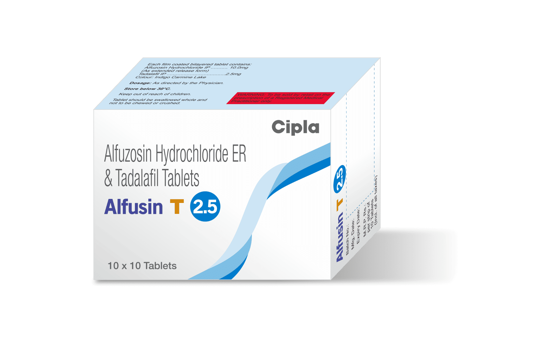 Alfusin T 2.5 Tablet | Uses, Side Effects, Price | Apollo Pharmacy