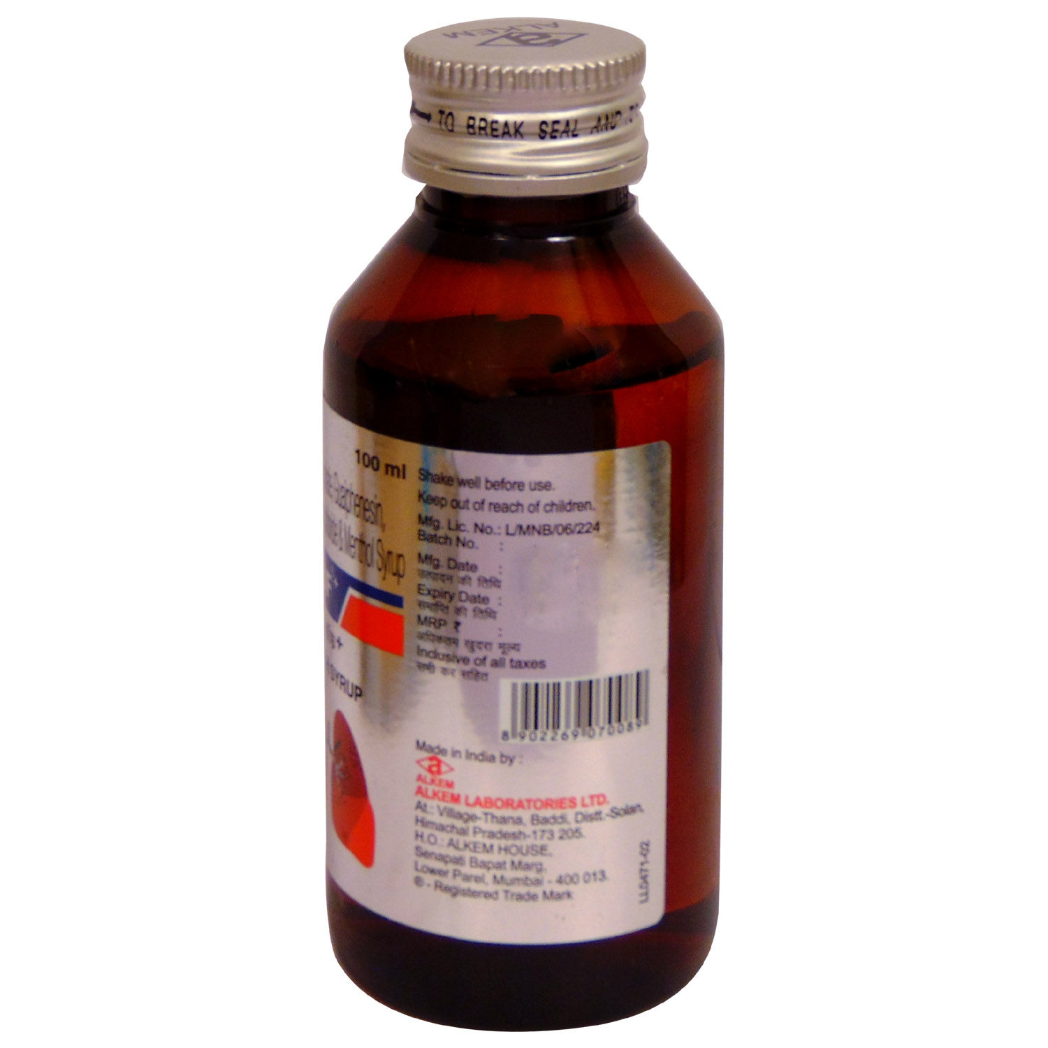 Alkof Plus Cough Syrup 100 ml Price, Uses, Side Effects, Composition ...
