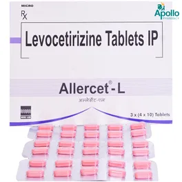 Allercet-L Tablet | Uses, Side Effects, Price | Apollo Pharmacy