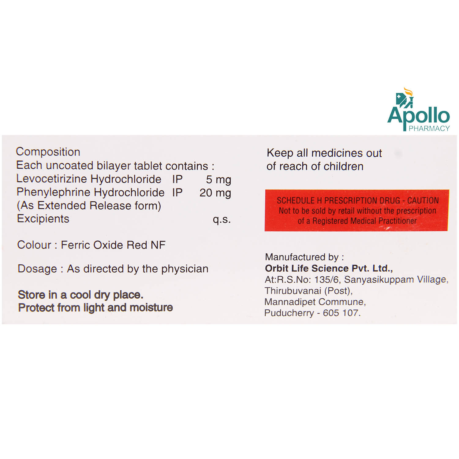 Allrite DC Tablet 10's Price, Uses, Side Effects, Composition - Apollo ...