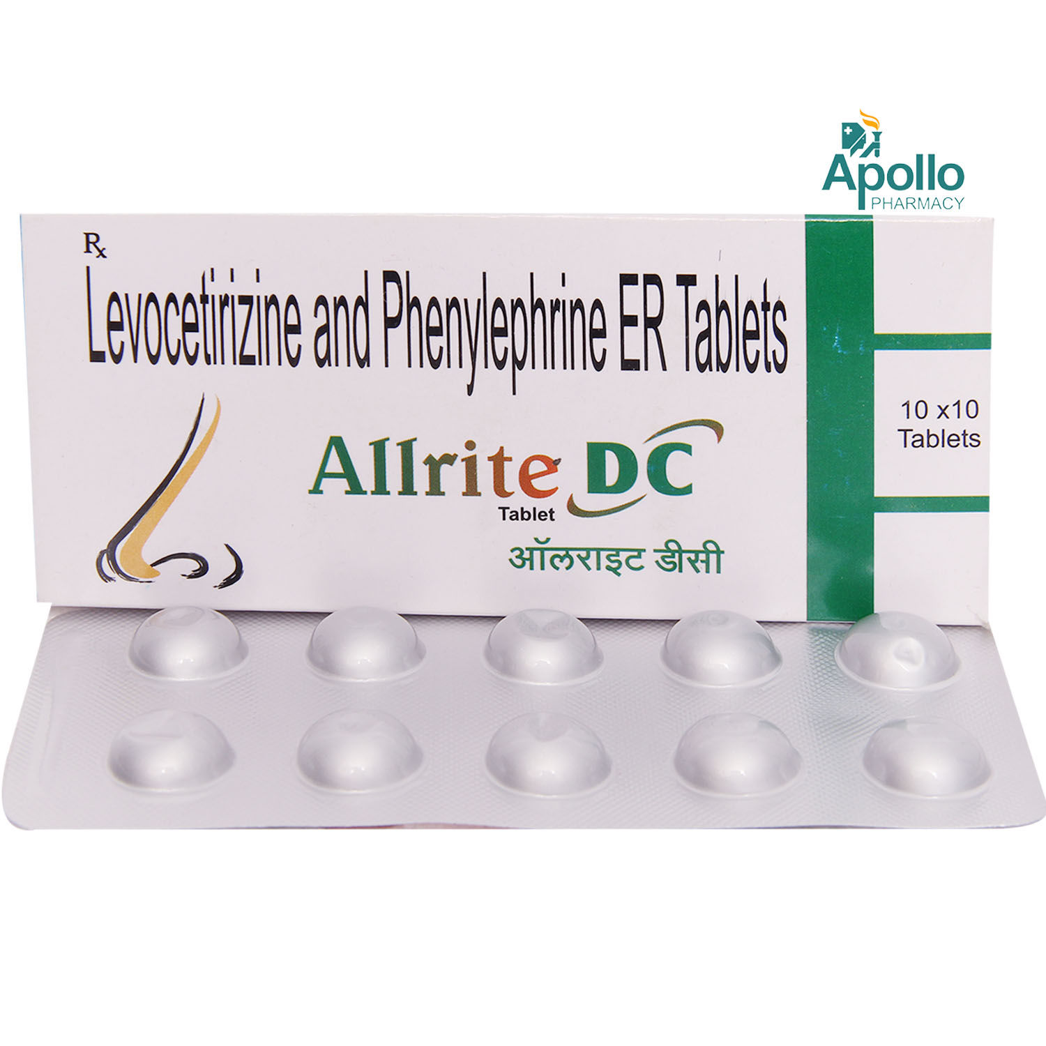 Allrite DC Tablet 10's Price, Uses, Side Effects, Composition - Apollo ...
