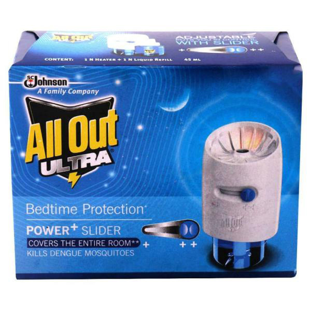 All Out Ultra Power+ Slider Mosquito Repellent Refill With Machine, 1 ...
