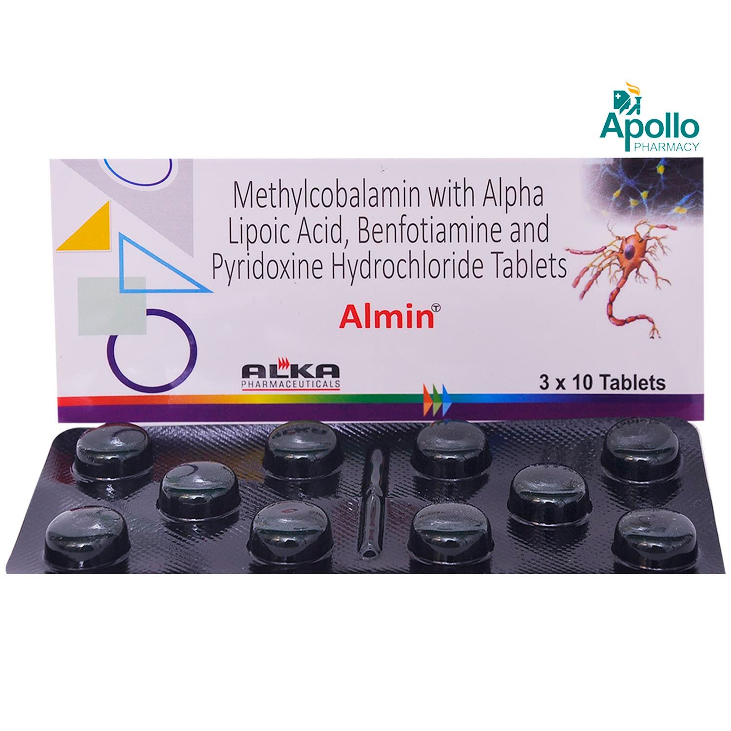 Almin Tablet 10's Price, Uses, Side Effects, Composition - Apollo Pharmacy