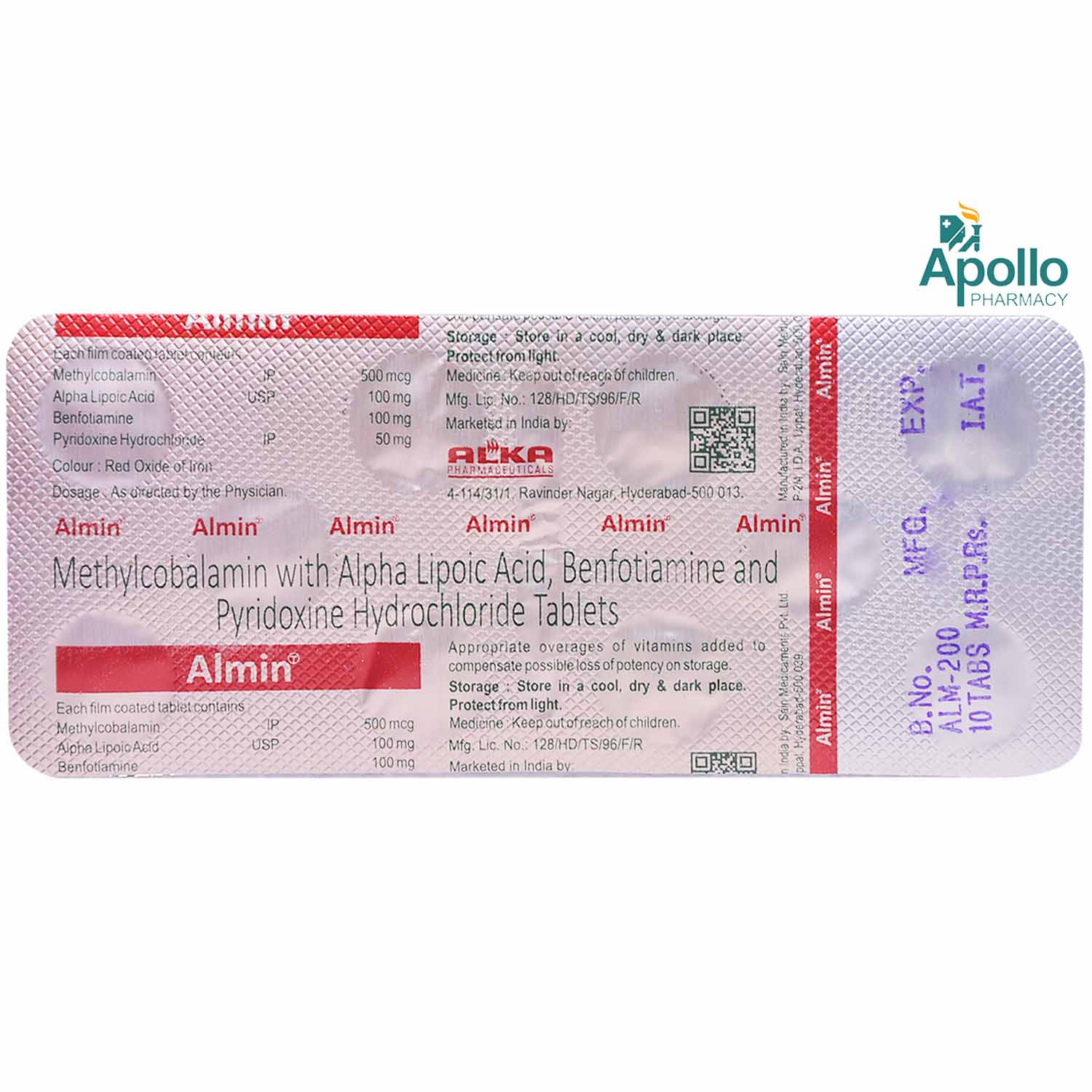 Almin Tablet 10's Price, Uses, Side Effects, Composition - Apollo Pharmacy