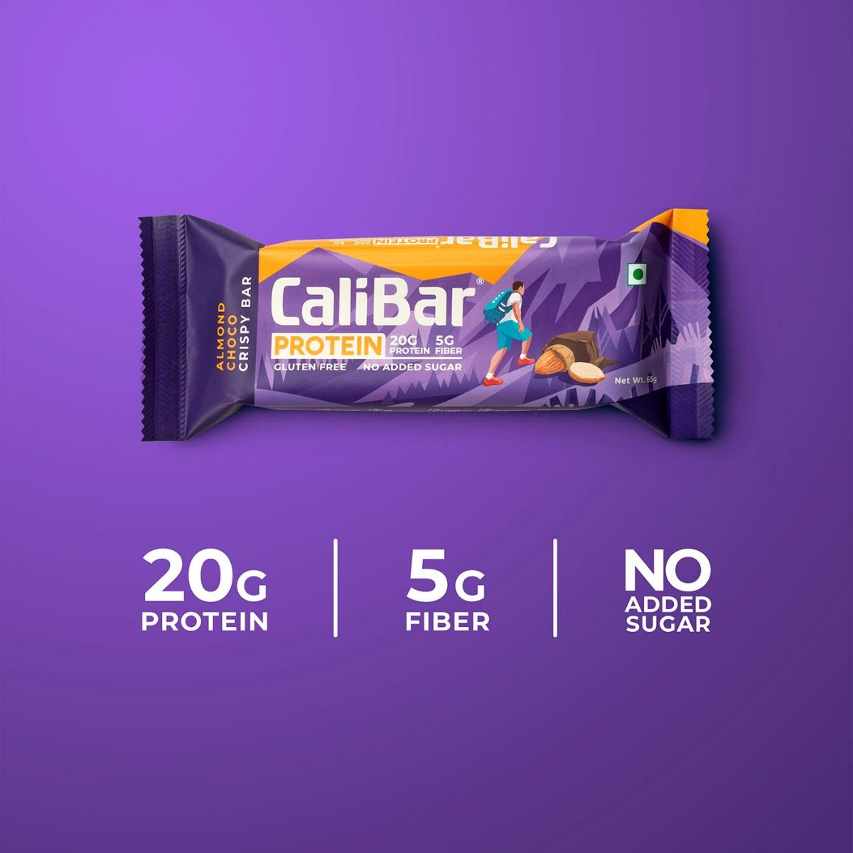 Calibar Protein Almond Choco Crispy Bar, 65 gm Price, Uses, Side ...