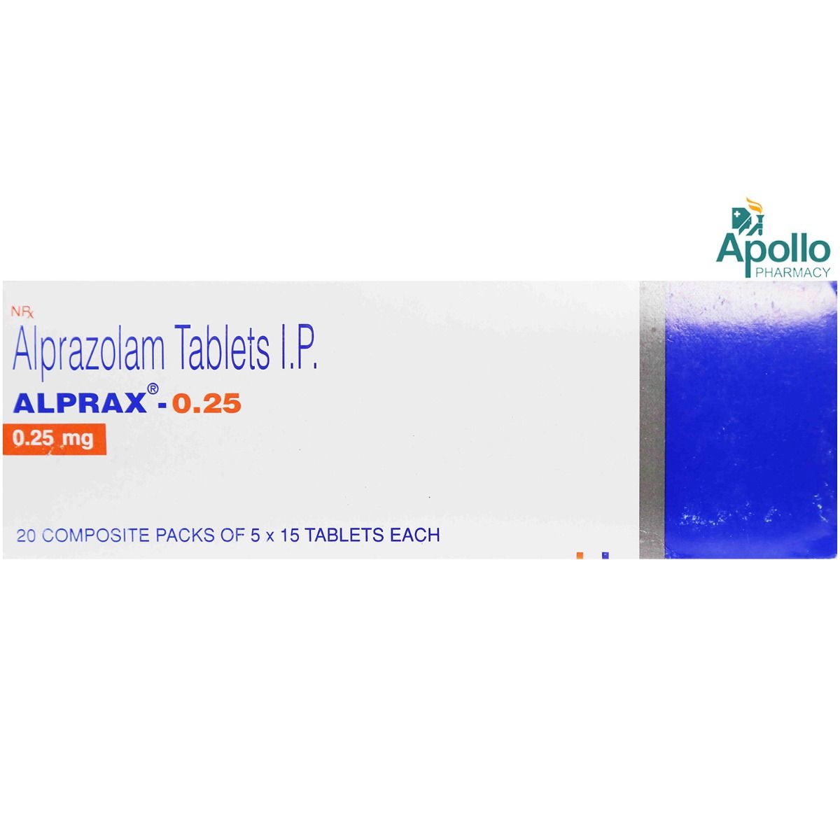 Alprax 0.25 Tablet | Uses, Side Effects, Price | Apollo Pharmacy