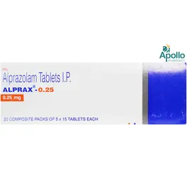 Alprax 0.25 Tablet | Uses, Side Effects, Price | Apollo Pharmacy