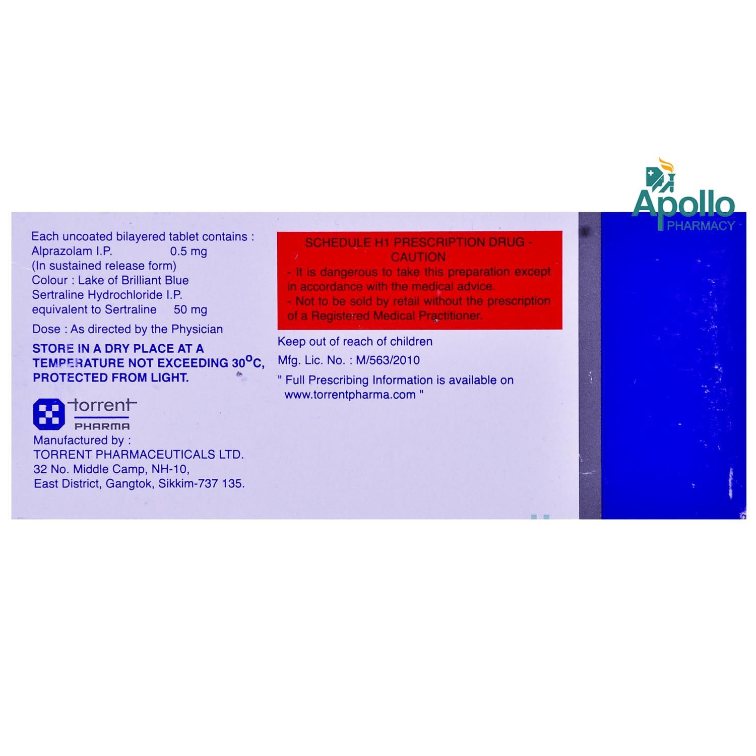 Alprax Forte Tablet 10's Price, Uses, Side Effects, Composition ...