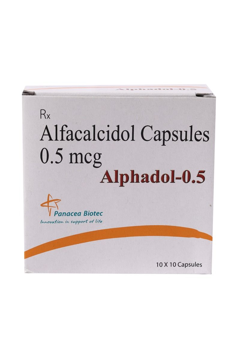 Alphadol 0.50 Capsule 10's Price, Uses, Side Effects, Composition ...