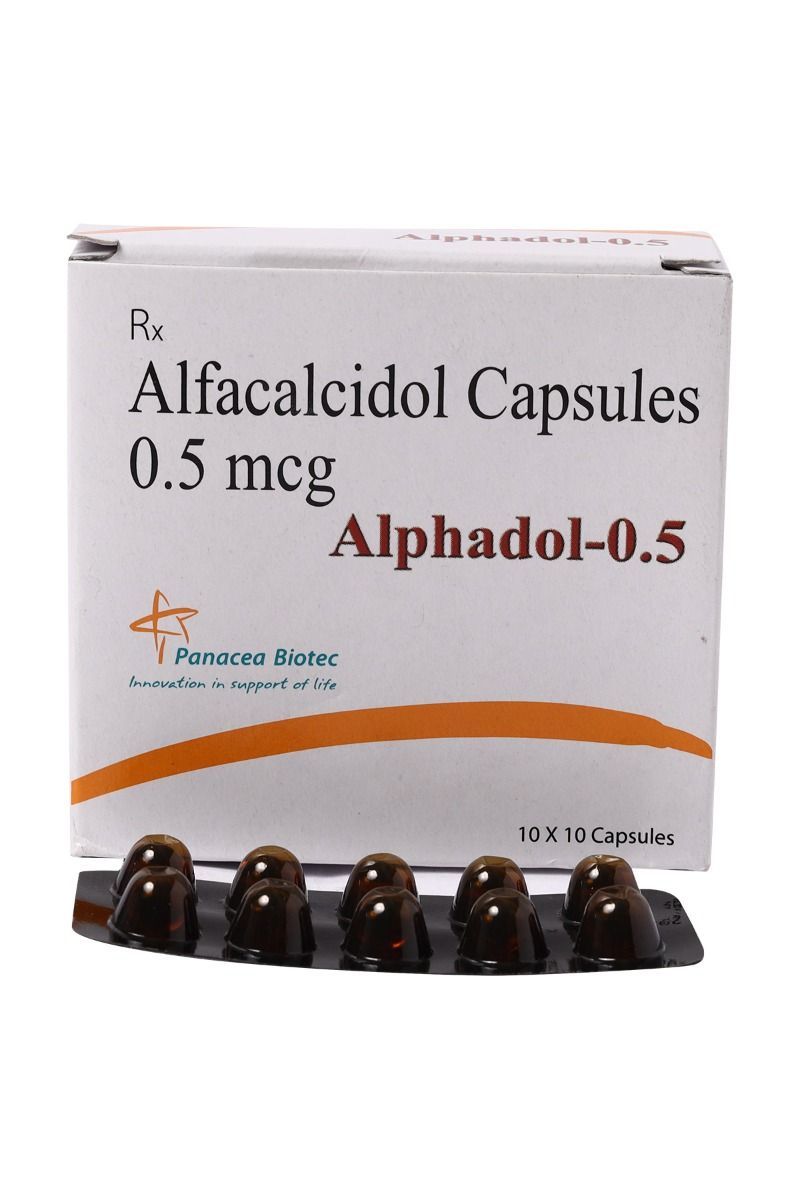 Alphadol 0.50 Capsule | Uses, Side Effects, Price | Apollo Pharmacy
