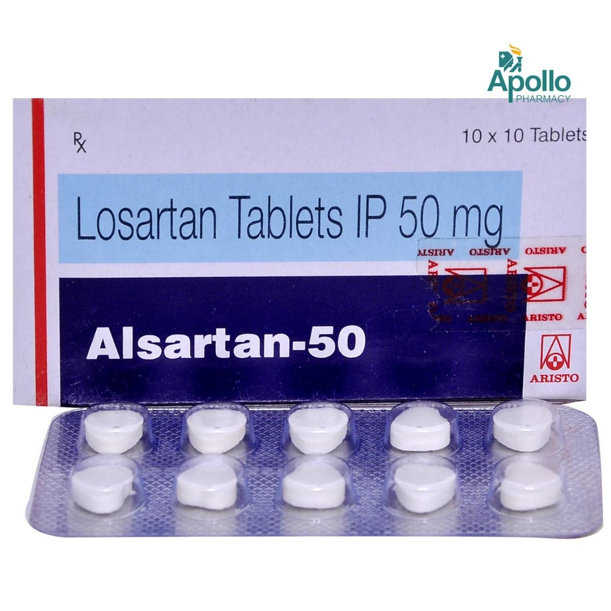 Alsartan-50 Tablet 10's Price, Uses, Side Effects, Composition - Apollo ...