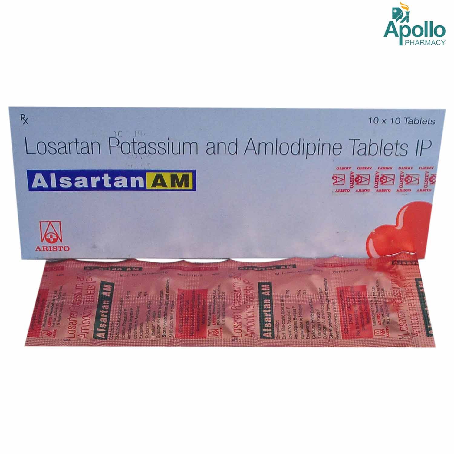Alsartan AM Tablet 10's Price, Uses, Side Effects, Composition - Apollo ...