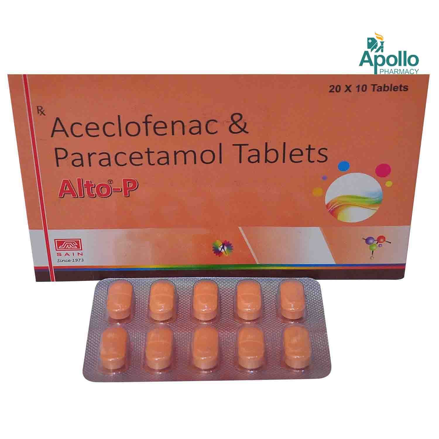 Alto-P Tablet 10's Price, Uses, Side Effects, Composition - Apollo Pharmacy