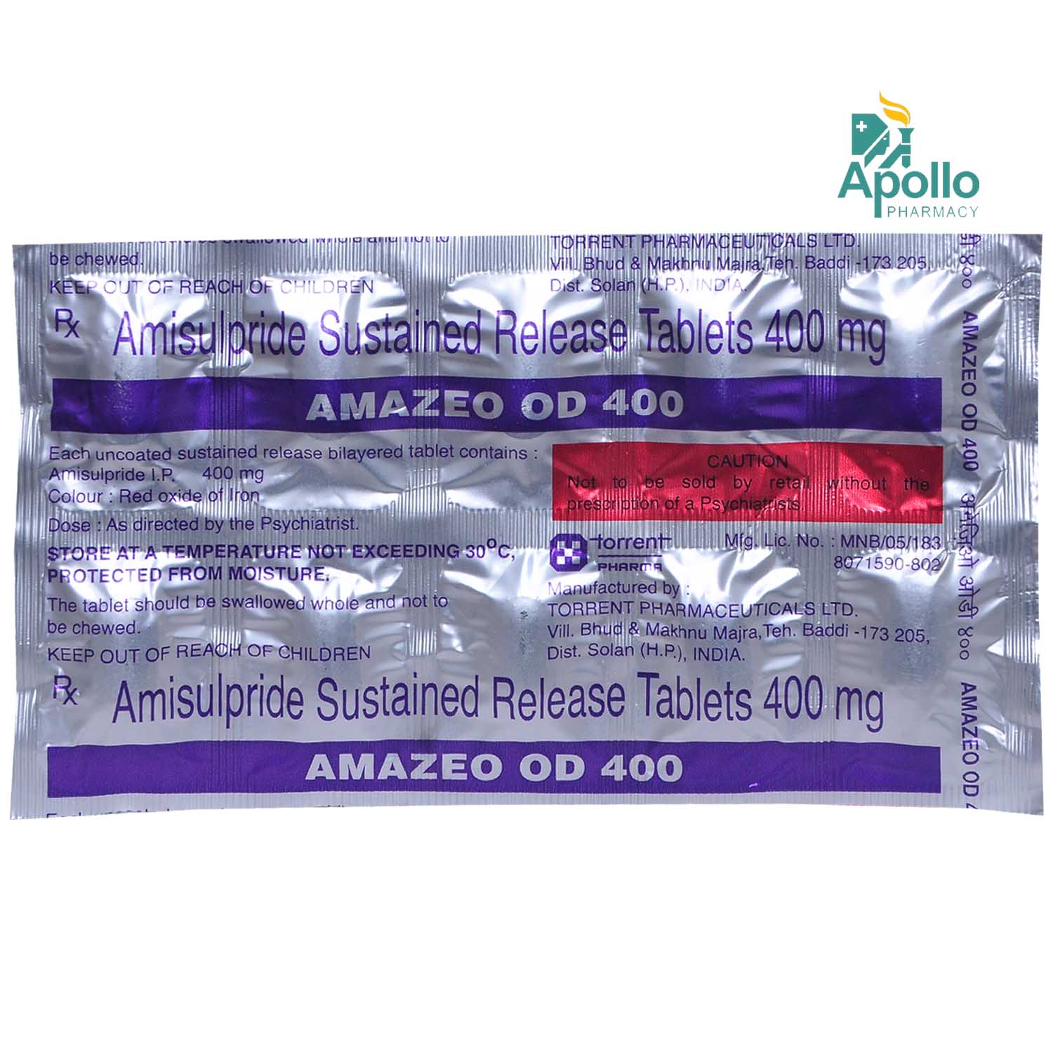 Amazeo OD 400 Tablet 10's Price, Uses, Side Effects, Composition ...