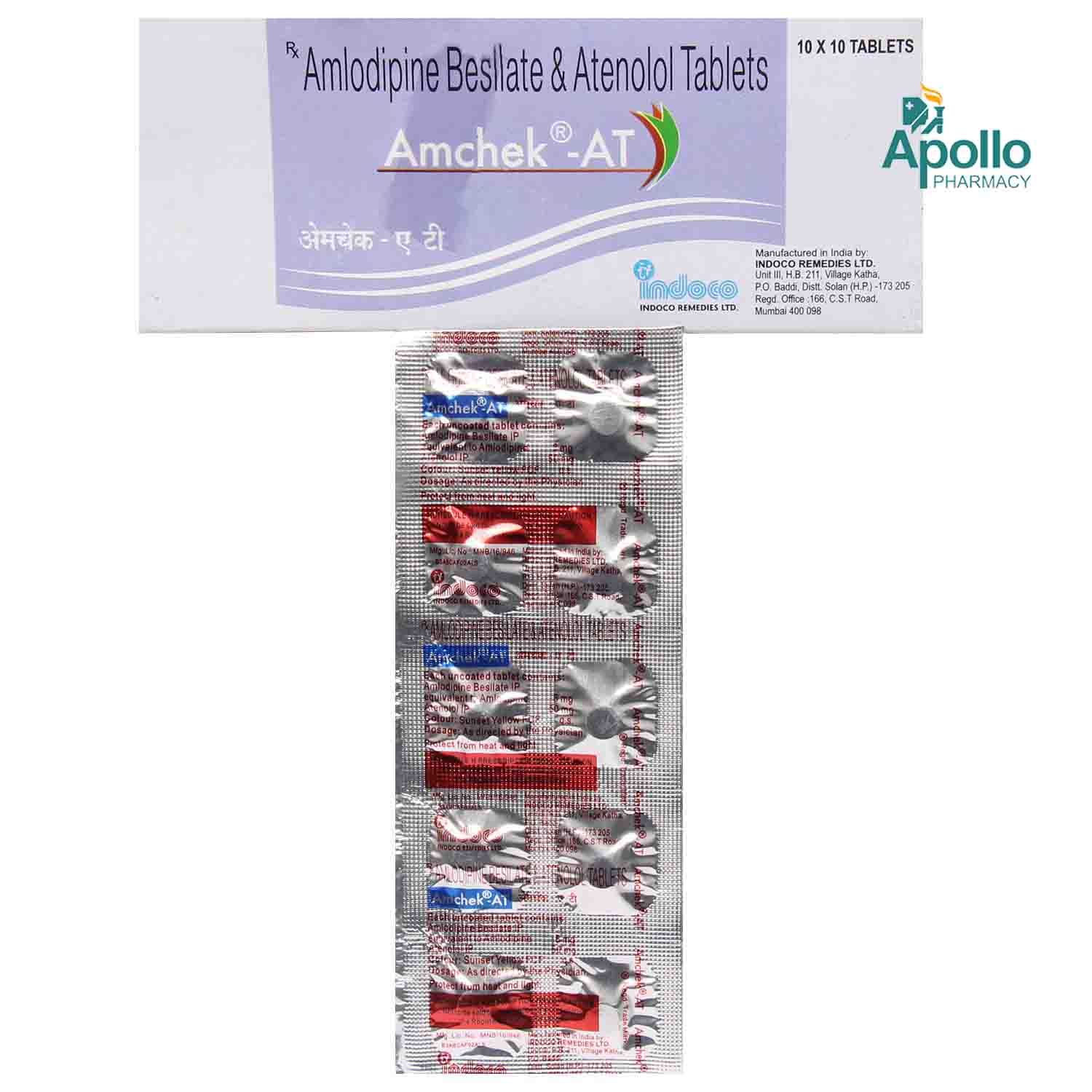 Amchek AT Tablet | Uses, Side Effects, Price | Apollo Pharmacy