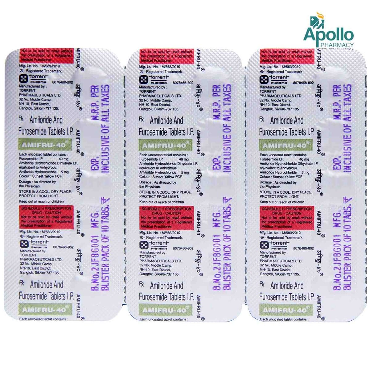 Amifru 40 Tablet 10's Price, Uses, Side Effects, Composition - Apollo ...