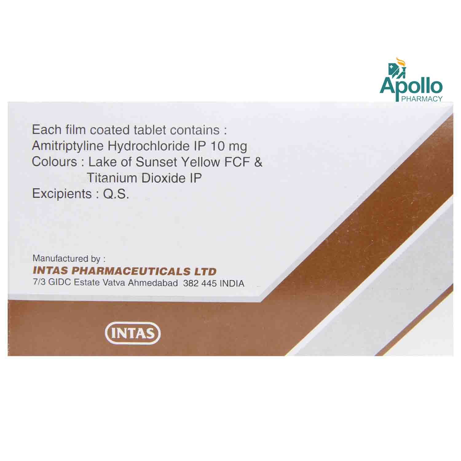 Amitone-10 Tablet | Uses, Side Effects, Price | Apollo Pharmacy